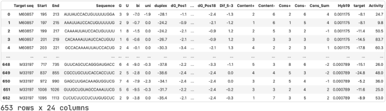 siRNA activity: Explainable AI uncovers underlying mechanisms.